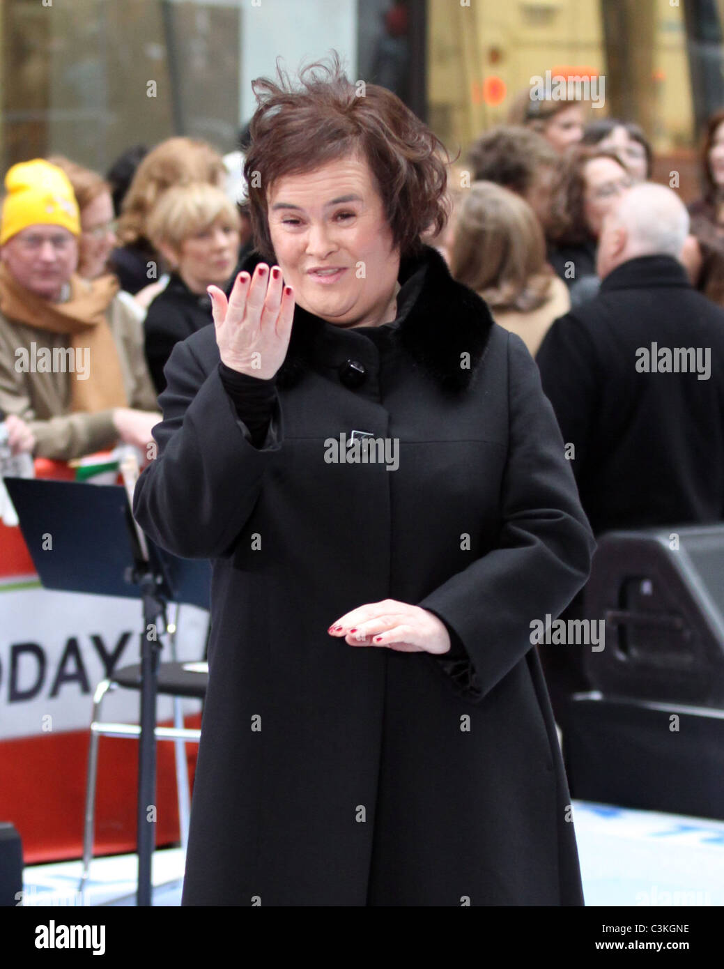 Susan Boyle die live auf der "Today Show der Konzertreihe" am ...
