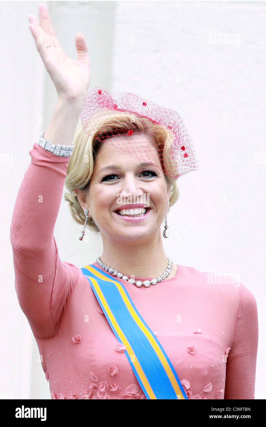 Prinzessin Maxima in der Halle der Ritter, die Öffnung des Parlaments ...