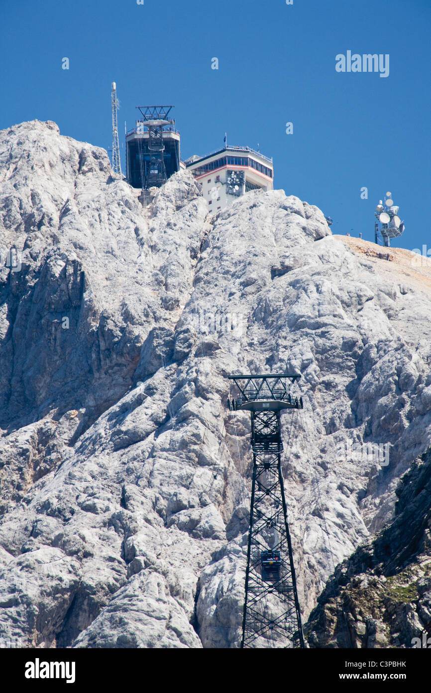 Österreich, Tirol, Ehrwald, Zugspitze, Tiroler "Zugspitzbahn" Seilbahn ...
