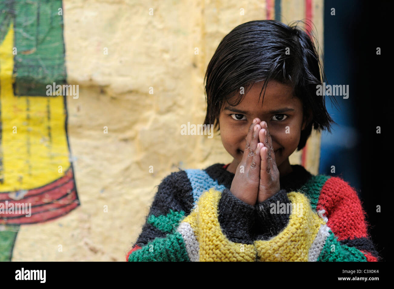Namaste Indien Stockfotos und -bilder Kaufen - Alamy