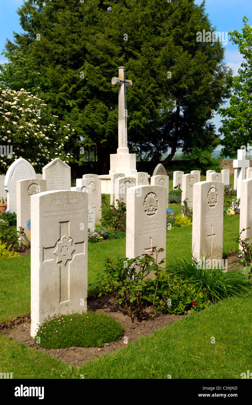 Die Anzac Kriegsgräber und Gedenkstätte auf dem Friedhof der St ...