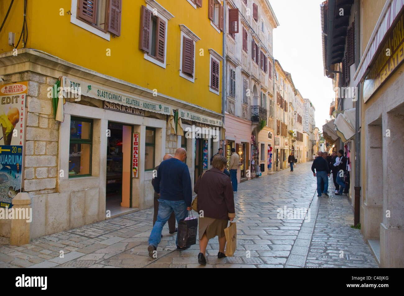Stari Grad Altstadt Porec Istrien Kroatien Europa Stockfotografie - Alamy