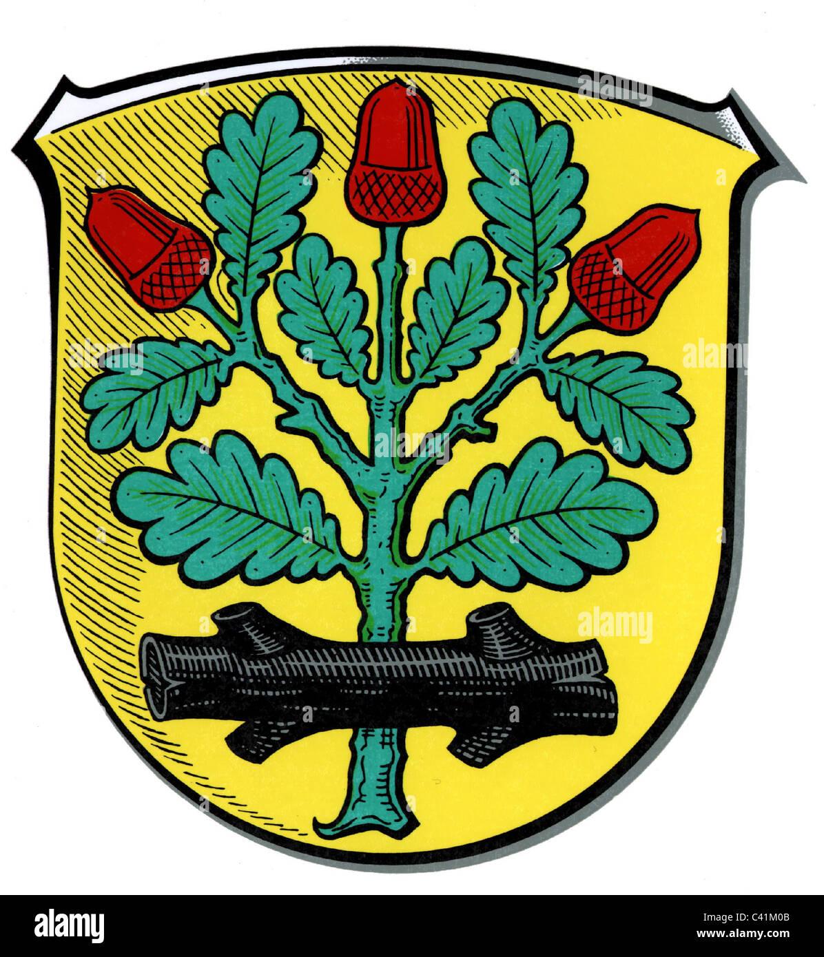 Wappen / Embleme, Langen, Stadtwappen, Hessen, Deutschland, Zusatz ...