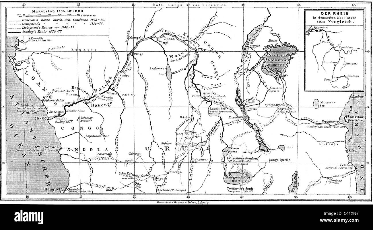 Mapa de exploracion de africa -Fotos und -Bildmaterial in hoher ...