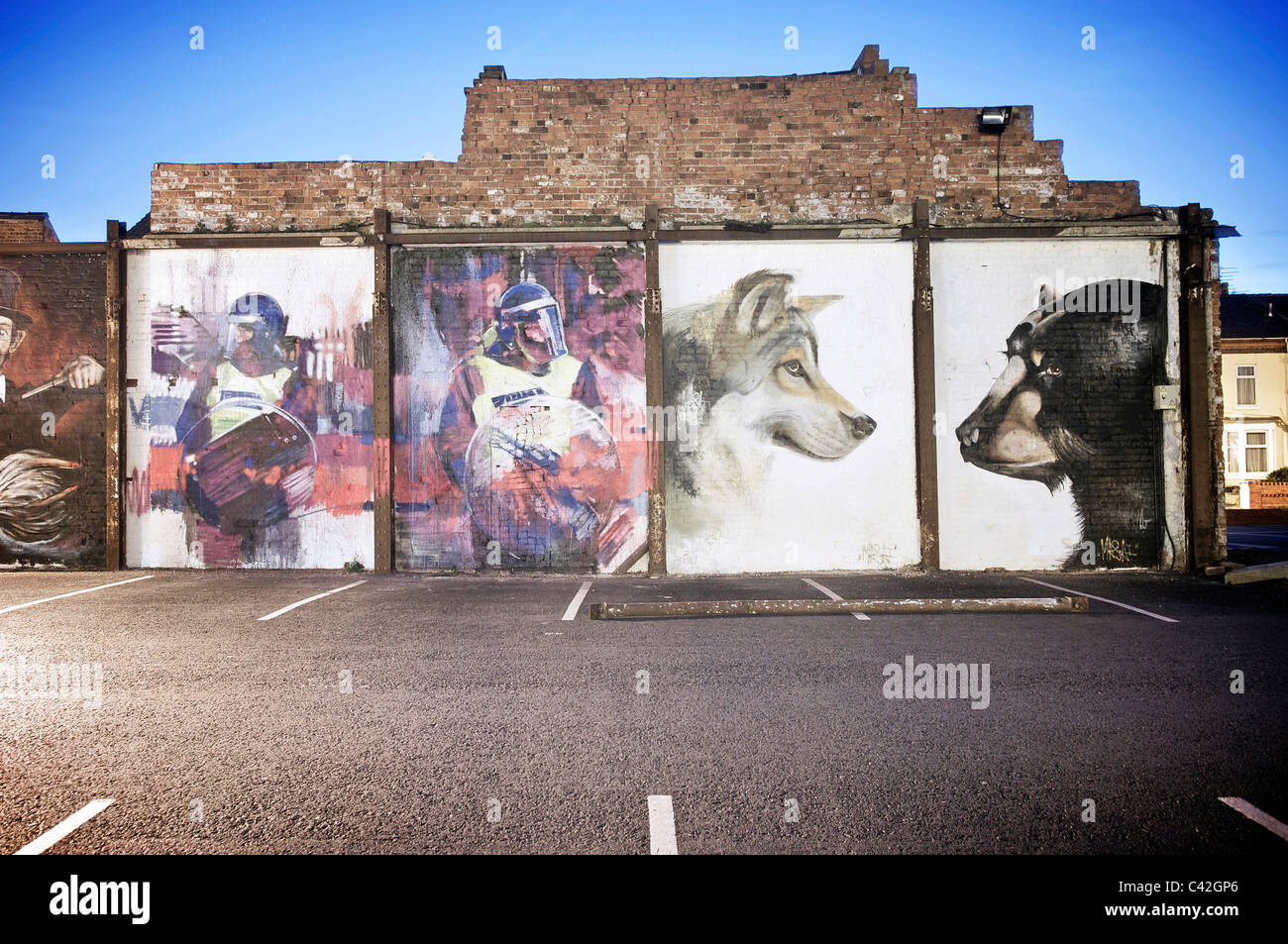 Meer, Sand und Spray urban Art Festival in Blackpool, England ...