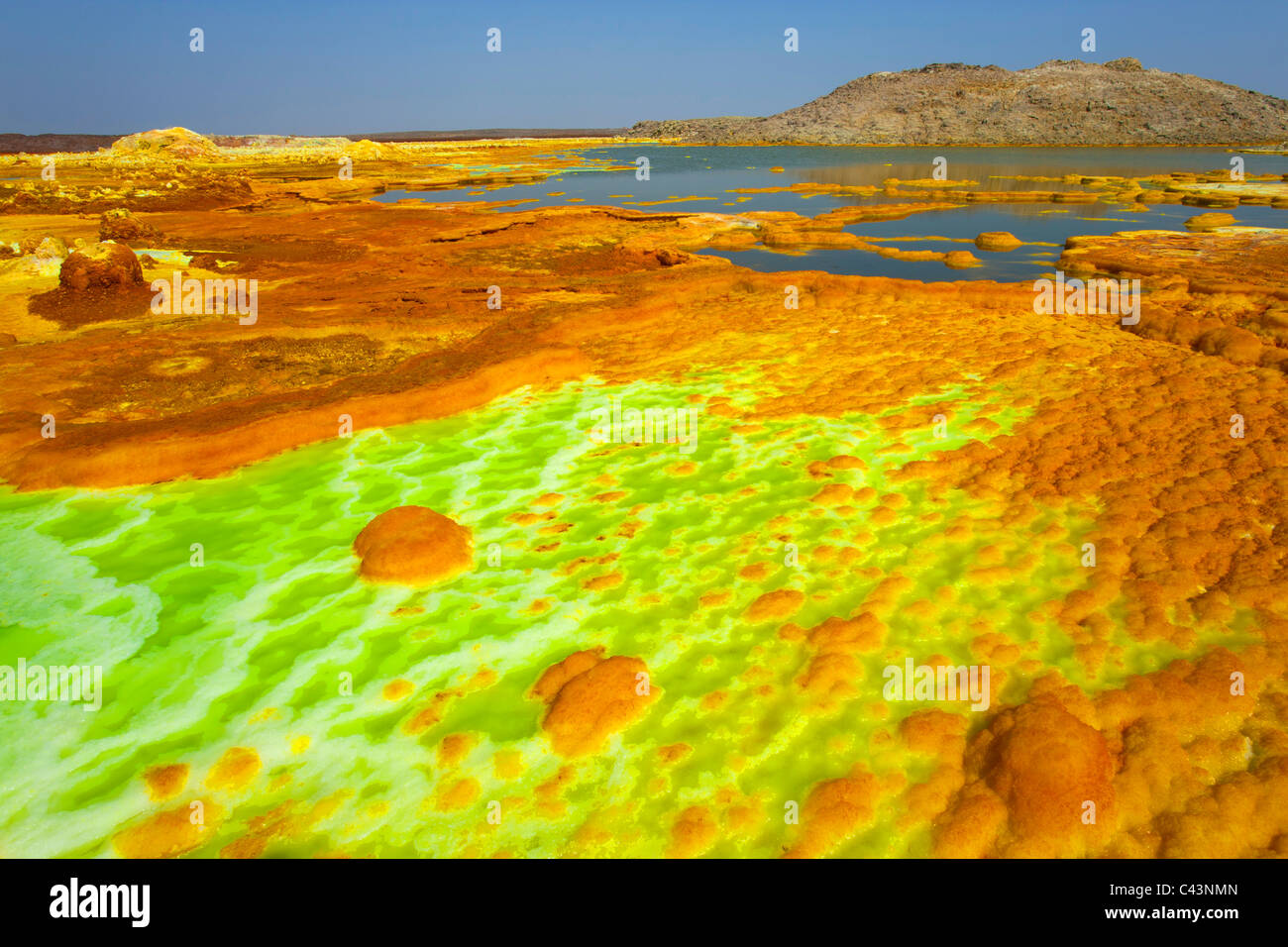 Dallol, Afrika, Äthiopien, Afar-Region, Afgar, Danakil, Wüste, Vulkan ...
