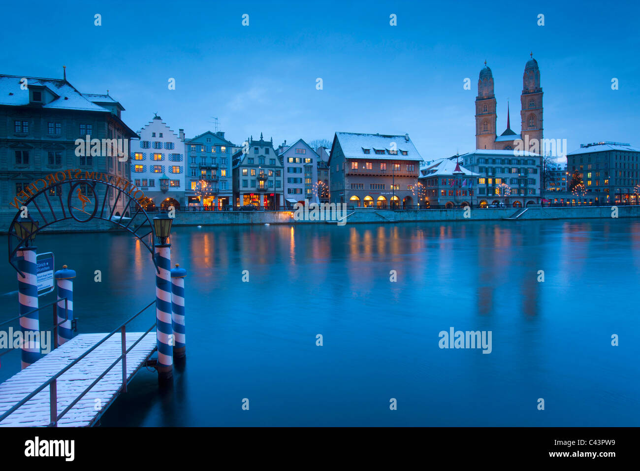 Zürich, Schweiz, Kanton Zürich, Stadt, Stadt, Altstadt, Fluss, Fluss ...