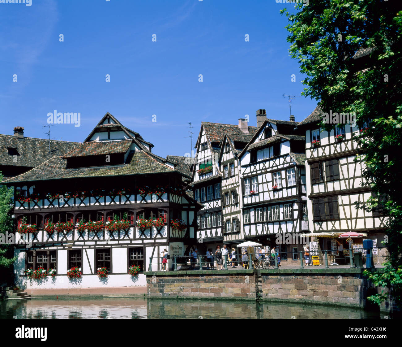 Alsace, Frankreich, Europa, Urlaub, Häuser, Ill, Wahrzeichen, Altstadt ...