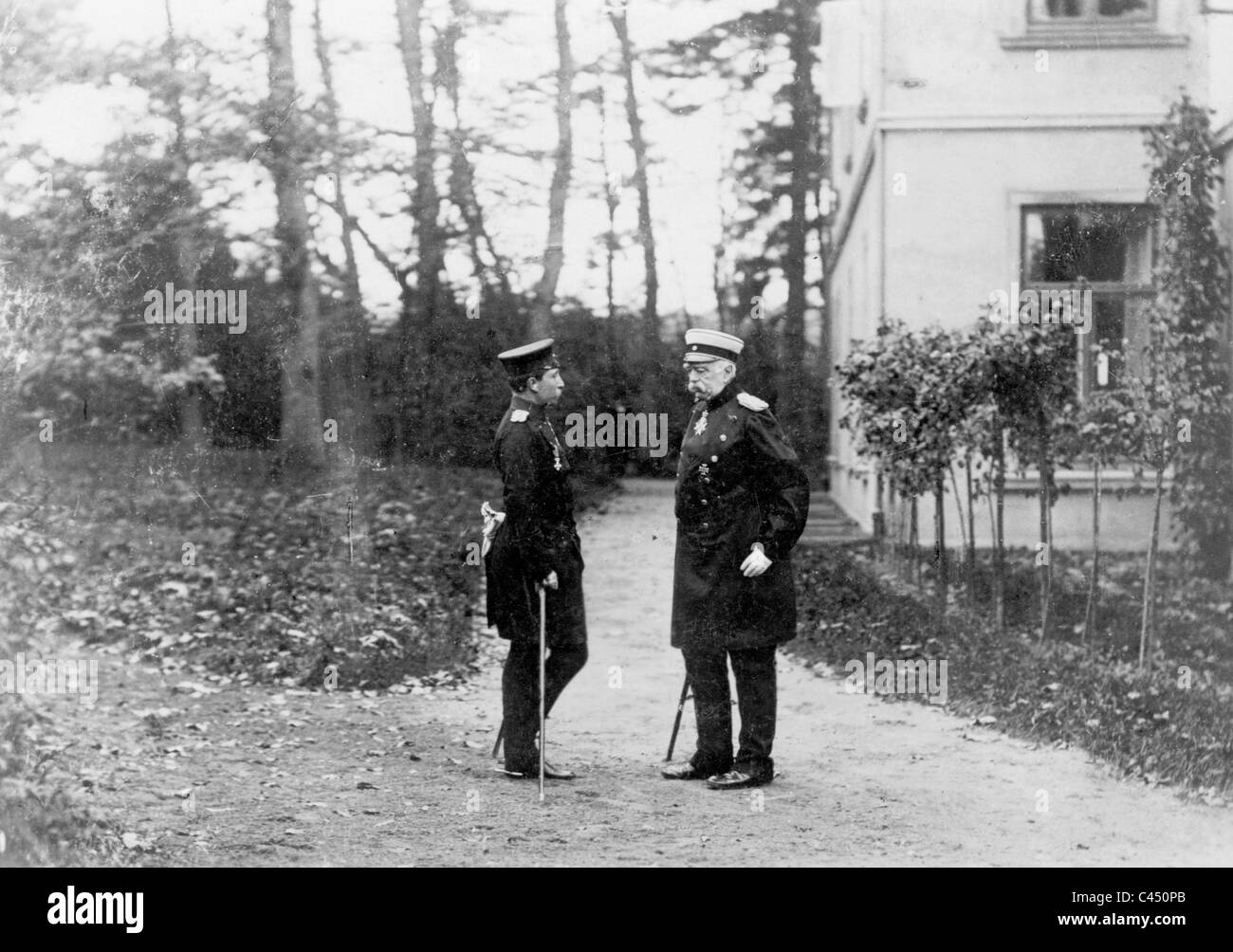 Wilhelm II. und Otto von Bismarck, 1888 Stockfotografie - Alamy