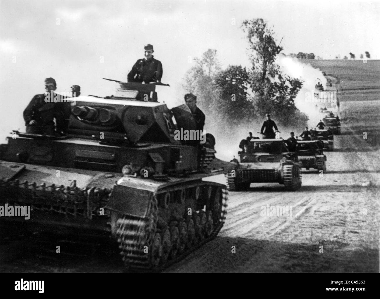 Deutsche Panzer IV in Frankreich, 1940 Stockfotografie - Alamy