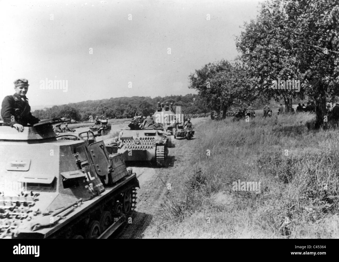 Deutsche Panzer in Frankreich, 1940 Stockfotografie - Alamy