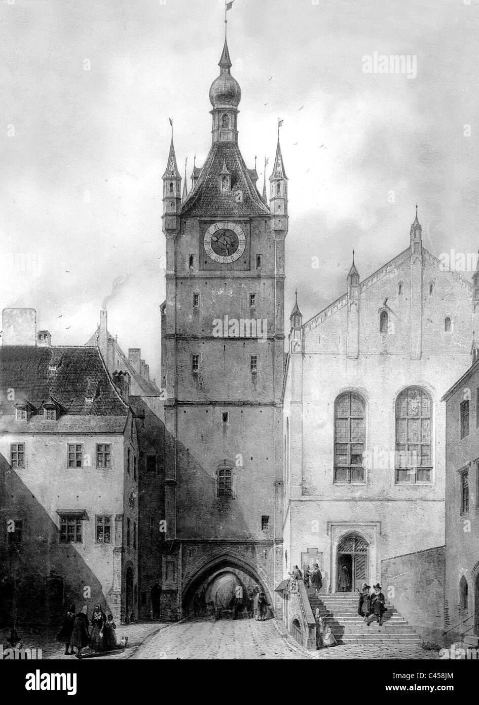 Münchener rathaus Schwarzweiß-Stockfotos und -bilder - Alamy