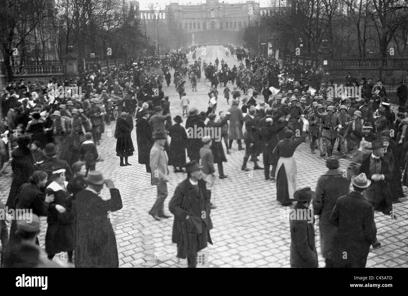 Eintrag von Freikorps in München, 1919 Stockfotografie - Alamy