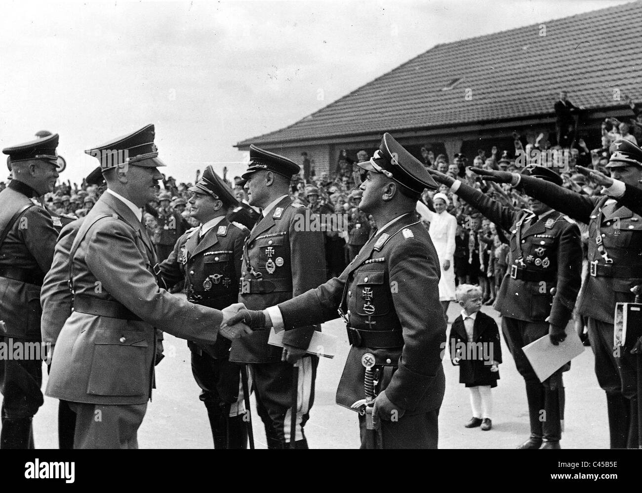 Hitler in Rechlin, 1939 Stockfotografie - Alamy
