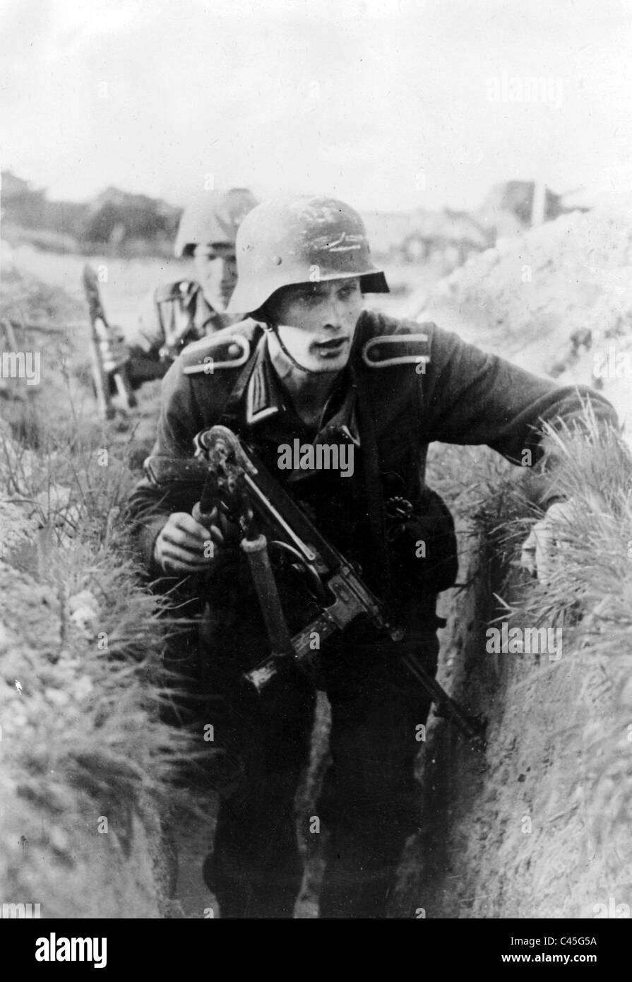 Deutsche Infanterie an der Ostfront, 1943 Stockfotografie - Alamy