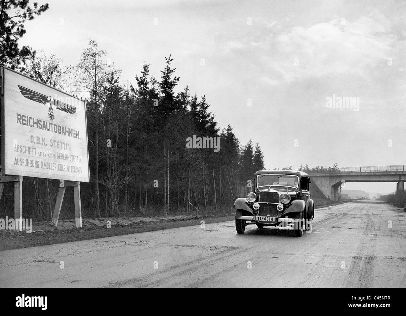 Bau Reich Autobahn Stockfotos und -bilder Kaufen - Alamy