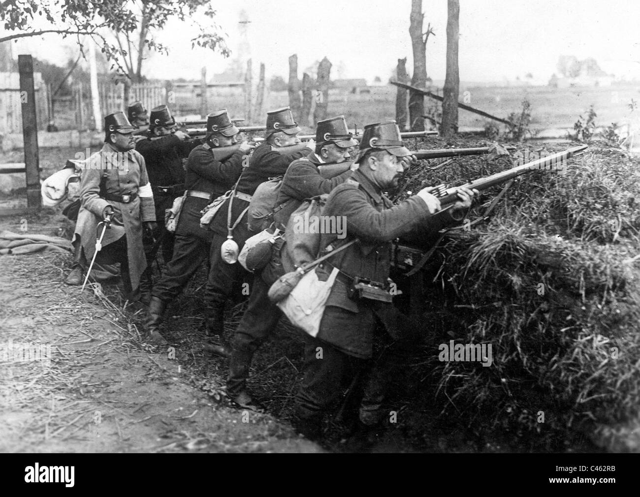 Landsturm deutscher Soldaten in Ostpreußen, 1914 Stockfotografie - Alamy