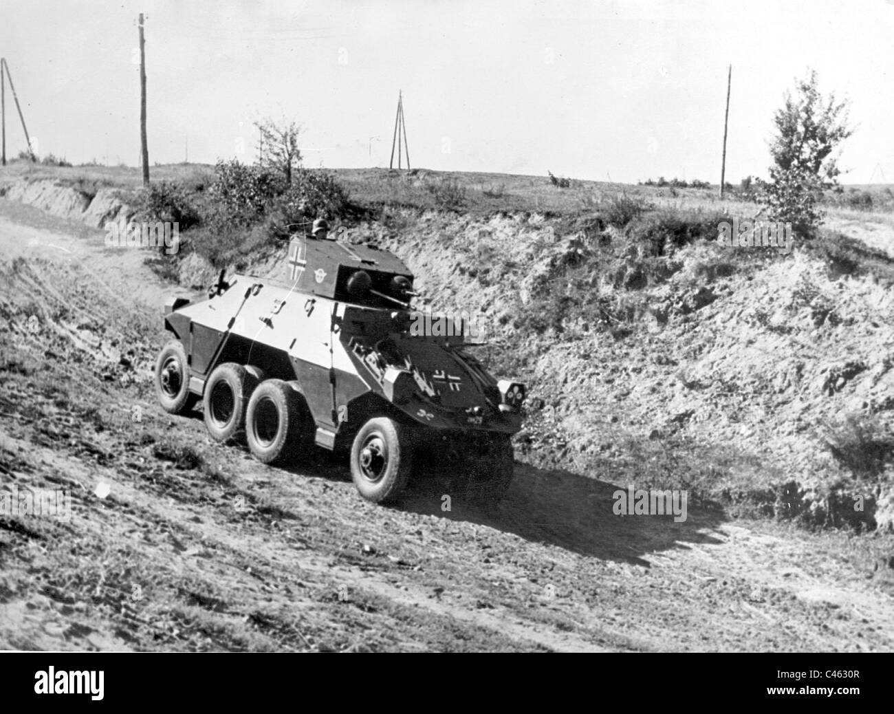 Panzerwagen der Polizei an der Ostfront 1942 Stockfotografie - Alamy