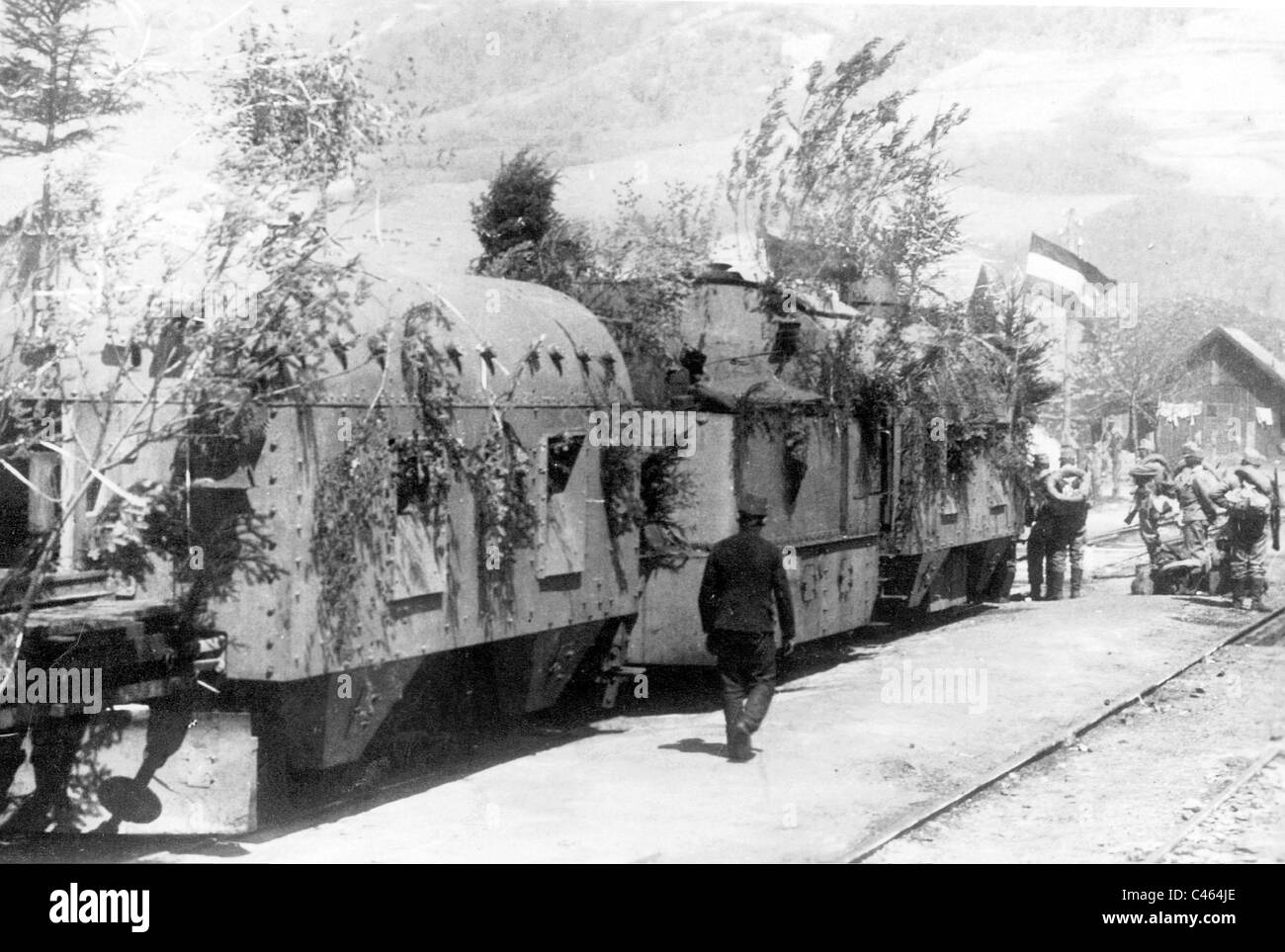 Österreichischen Panzerzug, 1915 Stockfotografie - Alamy