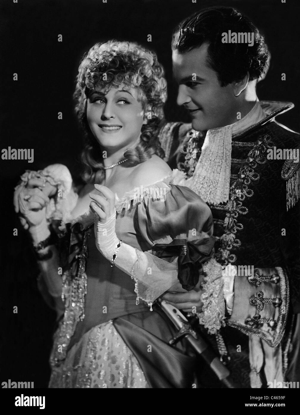 Marika Roekk und Max Pfeiffer in "Die Bettler Student", 1936 ...