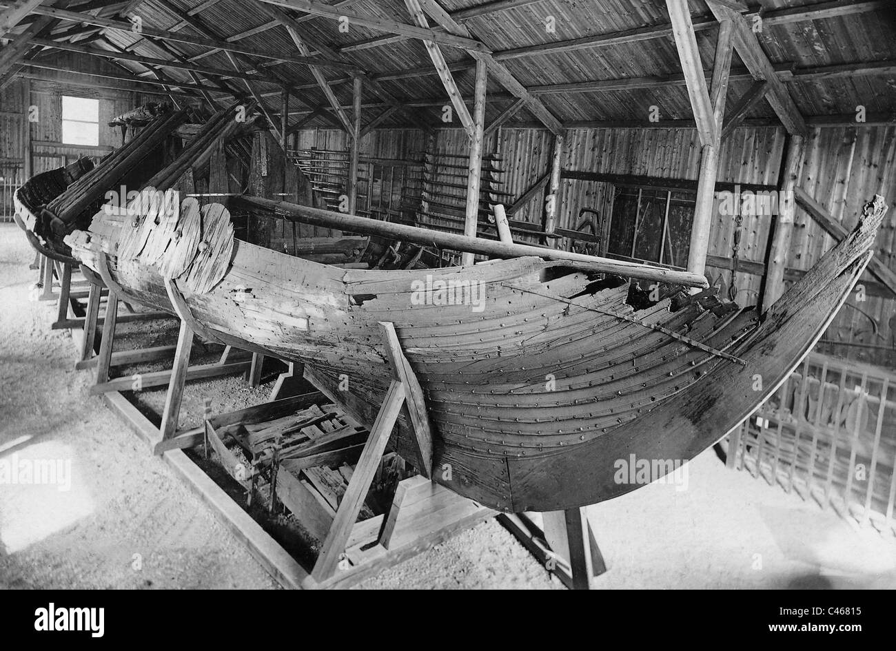 Wikinger-Schiff von Gokstad Stockfotografie - Alamy