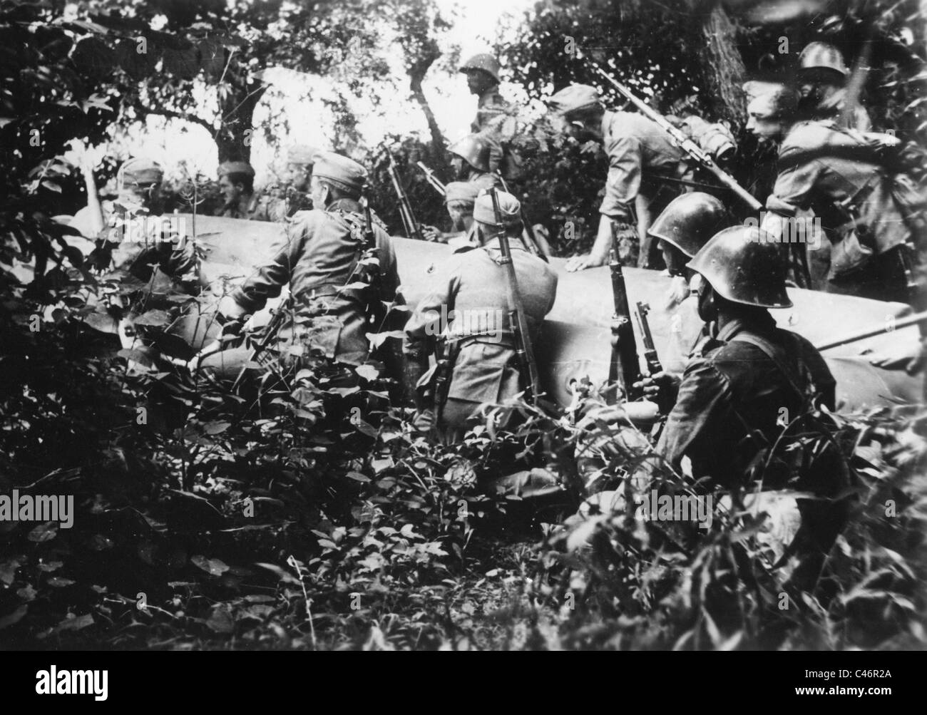 Zweiter Weltkrieg: Deutsche Brückenkopf am Kuban Fluß, Taman-Halbinsel ...