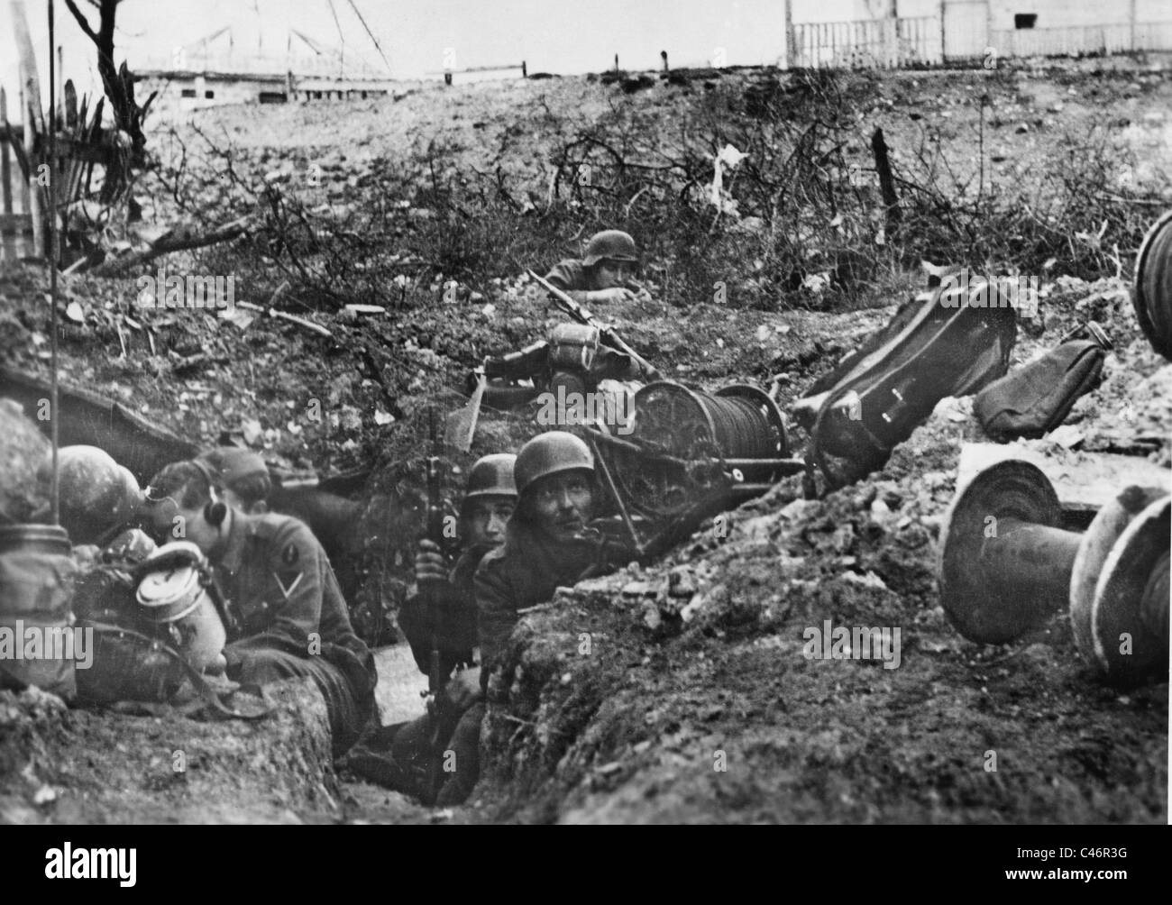 Zweiter Weltkrieg: Deutsche Brückenkopf am Kuban Fluß, Taman-Halbinsel ...