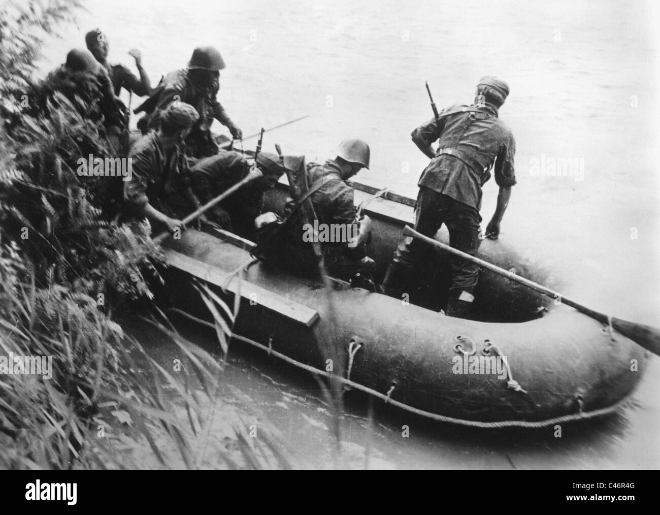 Zweiter Weltkrieg: Deutsche Brückenkopf am Kuban Fluß, Taman-Halbinsel ...