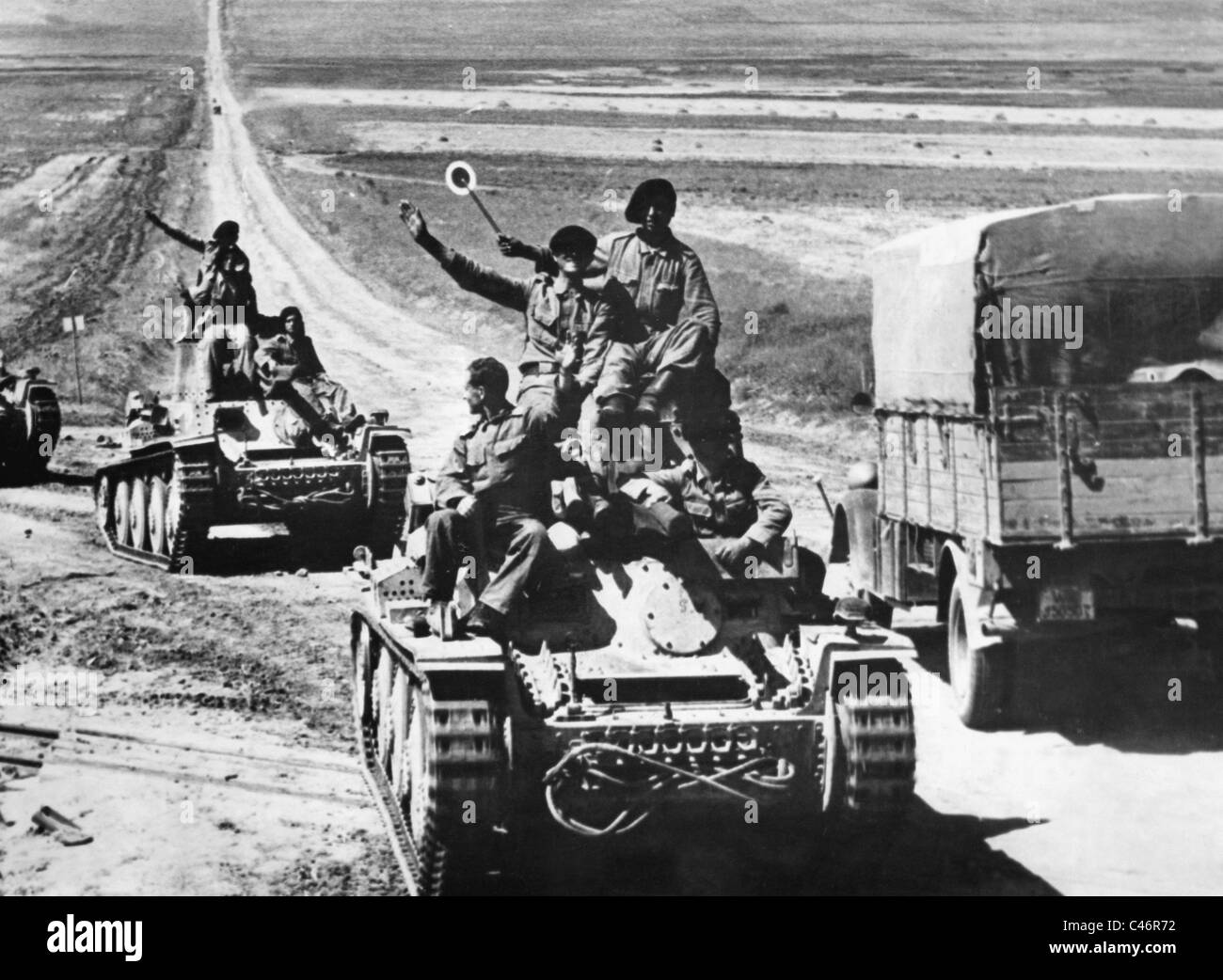 Zweiter Weltkrieg: Deutsche Brückenkopf am Kuban Fluß, Taman-Halbinsel ...