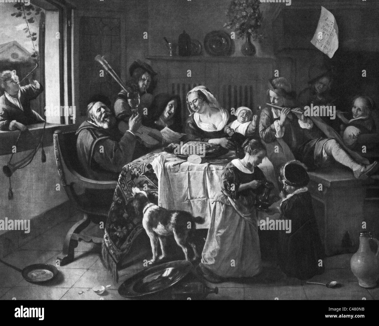 Painting By Jan Steen Stockfotos und -bilder Kaufen - Alamy