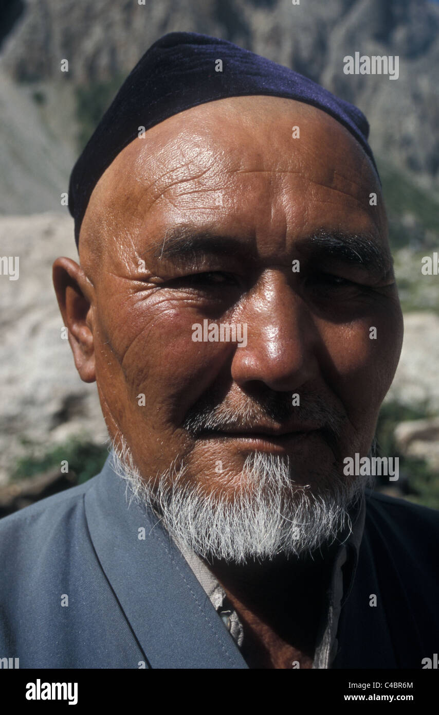 Muslimische Priester, Mullah, von heiligen Ort am Kutman-Kul-See ...