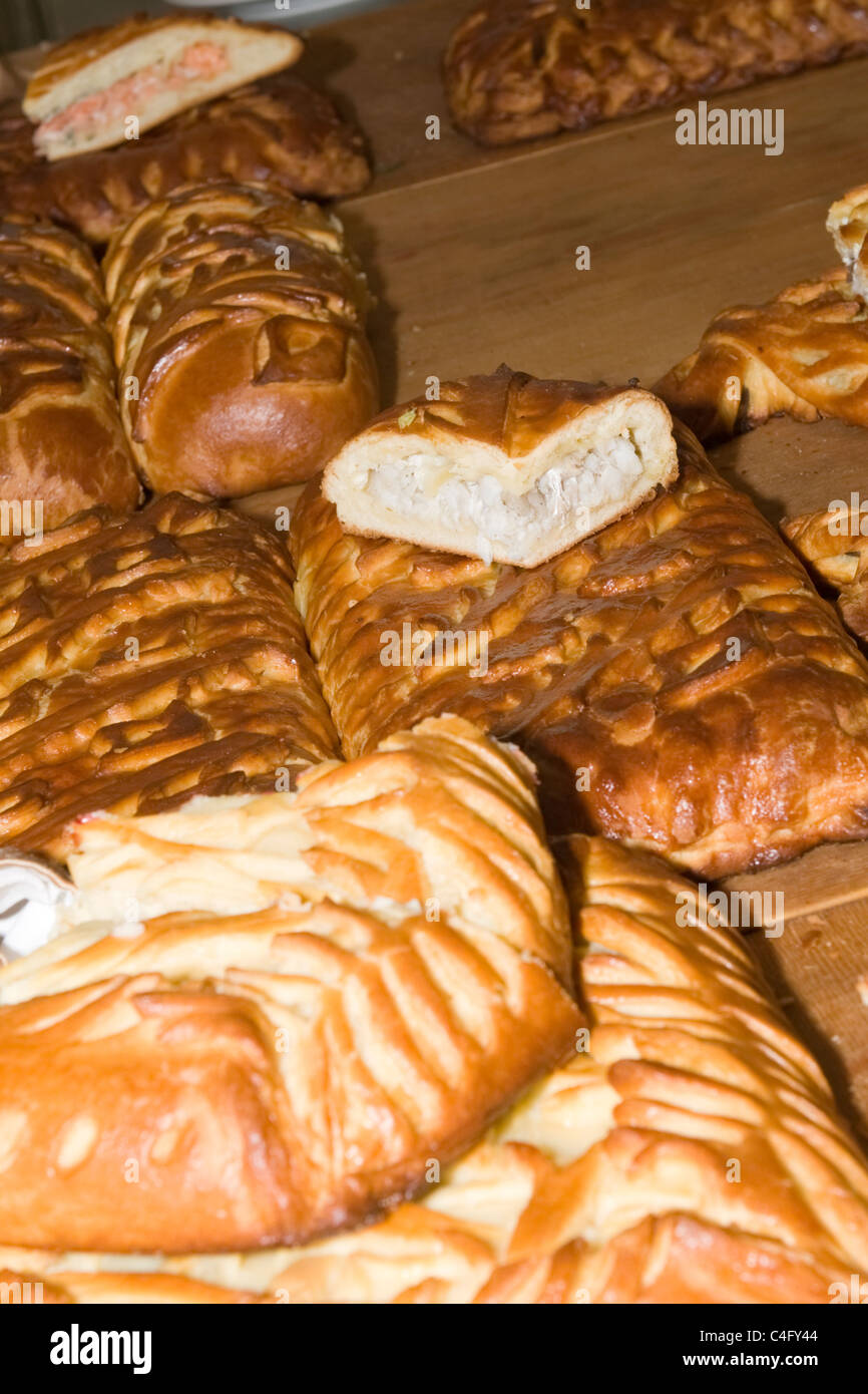 Russland St Petersburg Stolle russischen Fast Food Restaurant Scheibe ...