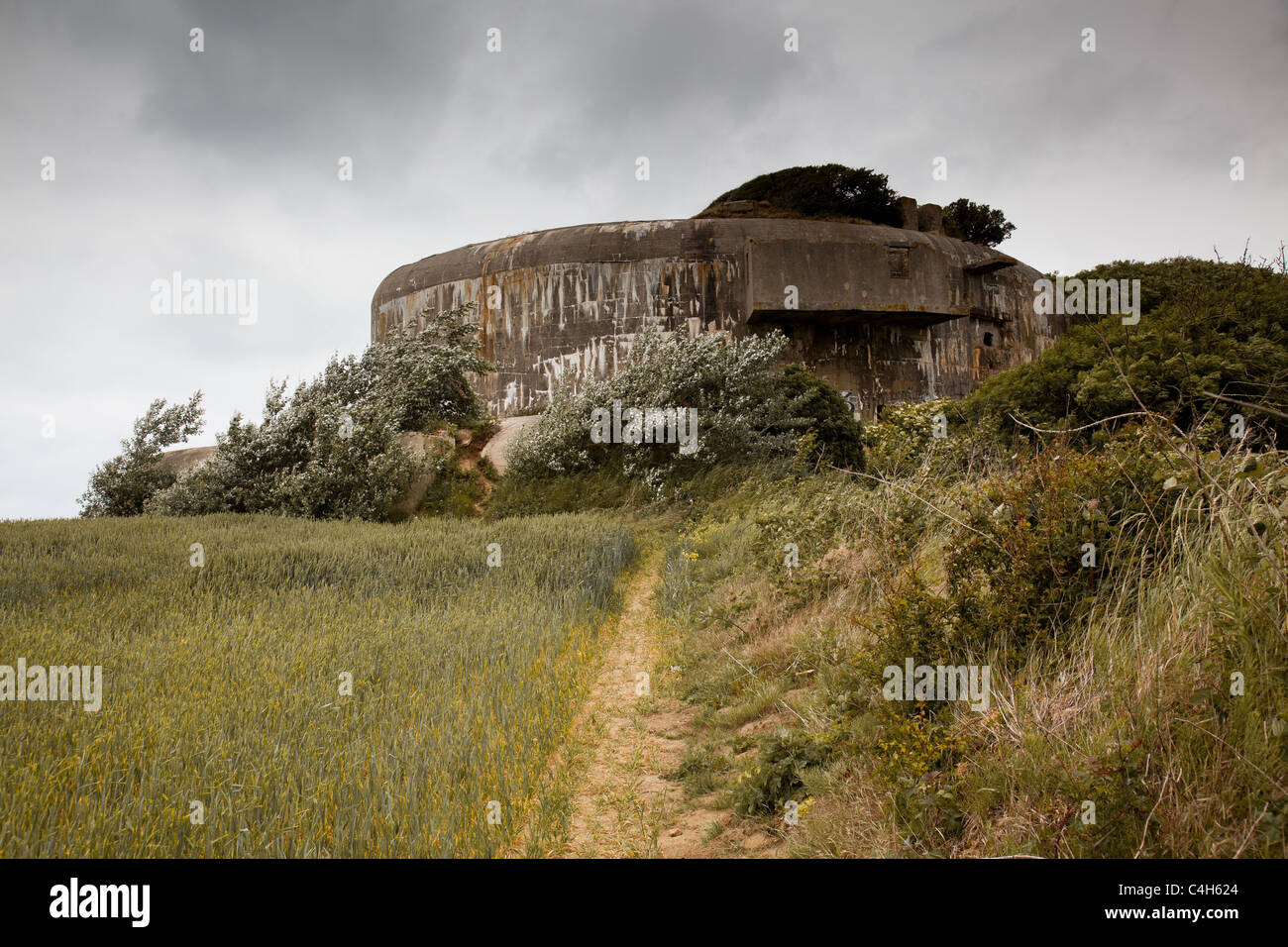 Ein Bunker aus der Nazi-deutschen Atlantikwall defensive Kette an der ...