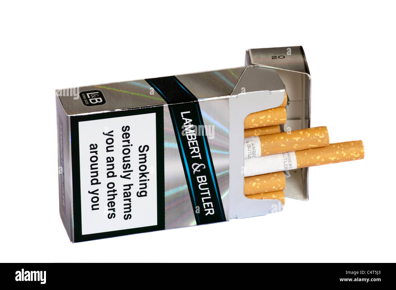 Packet of cigarettes Ausgeschnittene Stockfotos und -bilder - Alamy