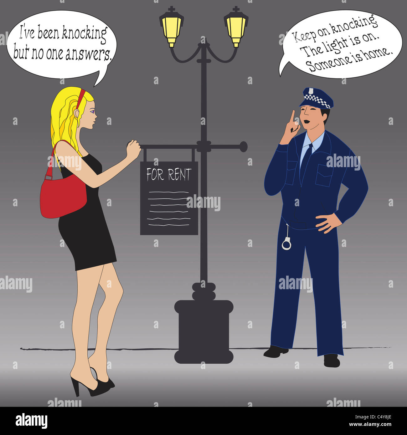 Comic Polizei Stockfotos und -bilder Kaufen - Alamy