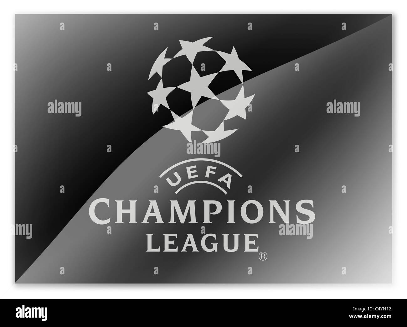 Champions League uefa logo Flagge Symbol Stockfotografie - Alamy