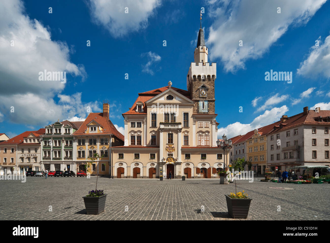 Rathaus Löbau | Guildhall Löbau Stockfotografie - Alamy