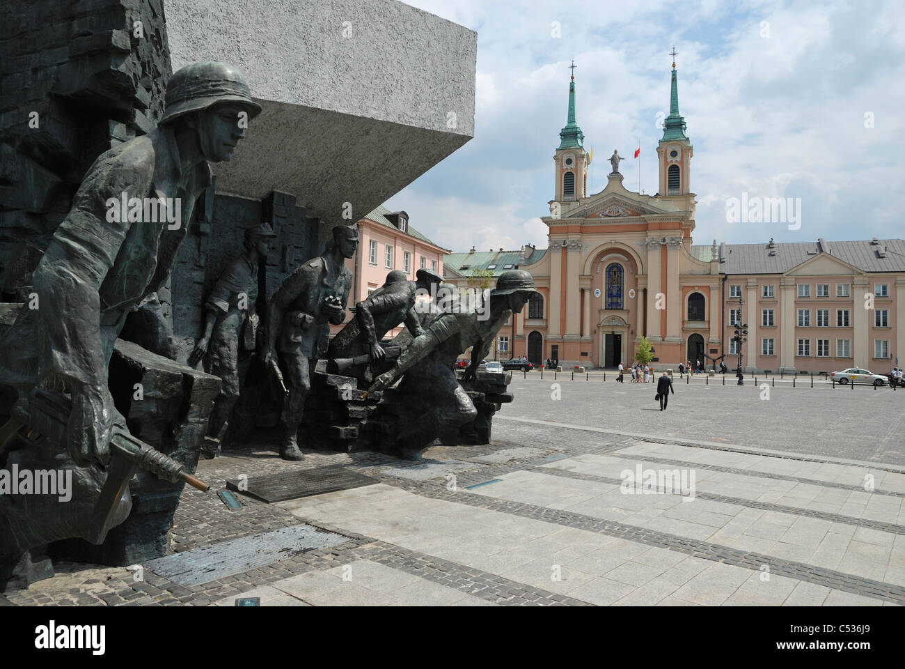 Das Denkmal für den Warschauer Aufstand, Warschau, Polen. Die Feld ...