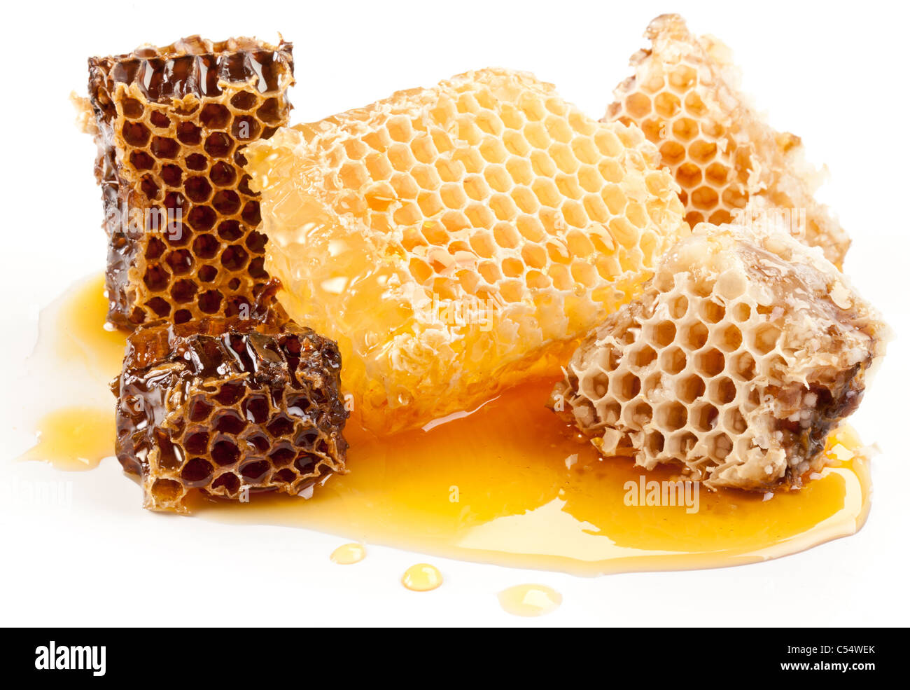 Nahaufnahme der Waben Stockfotografie - Alamy