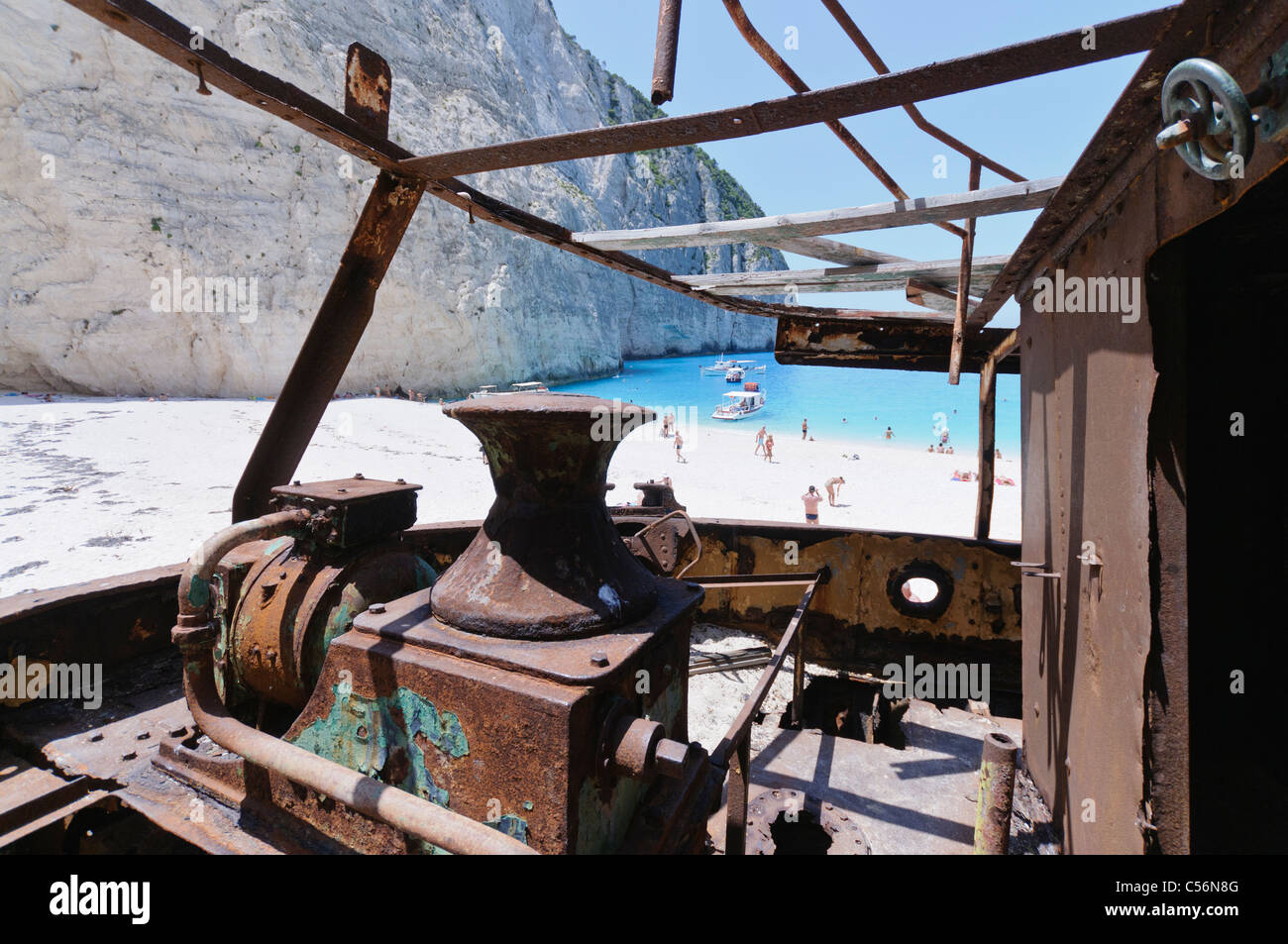 MV Panagiotis Navagio (Shipwreck) Bay, Zakynthos Stockfotografie - Alamy