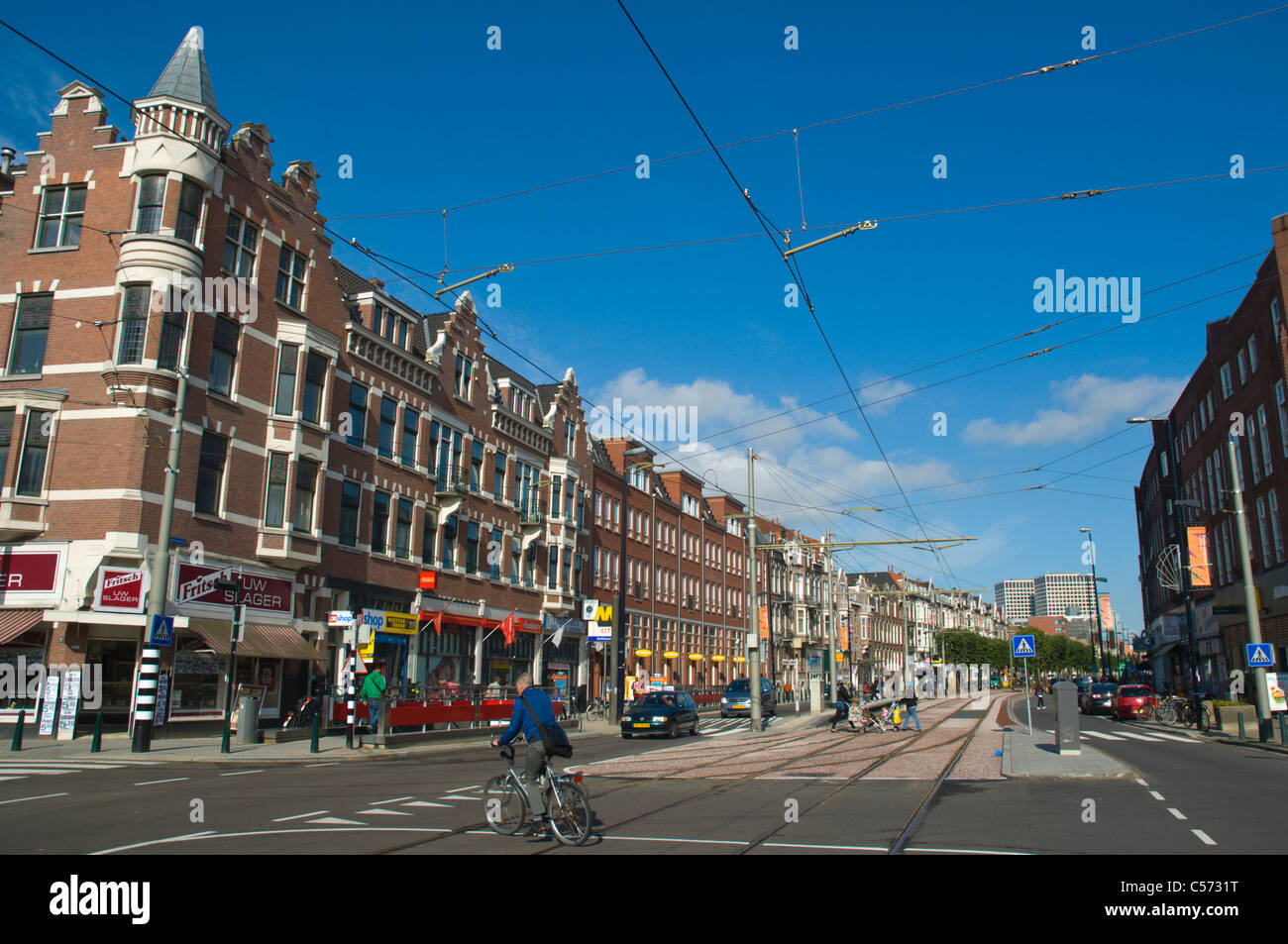 Schiedamseweg Straße Delfshaven Bezirk Rotterdam der Provinz Süd ...