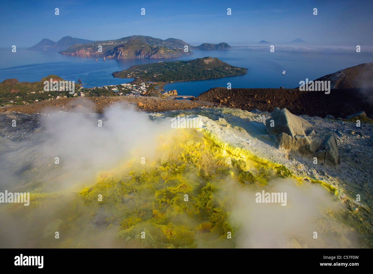 Vulcano, Italien, Europa, Liparischen Inseln, Insel, Insel, Vulkan ...