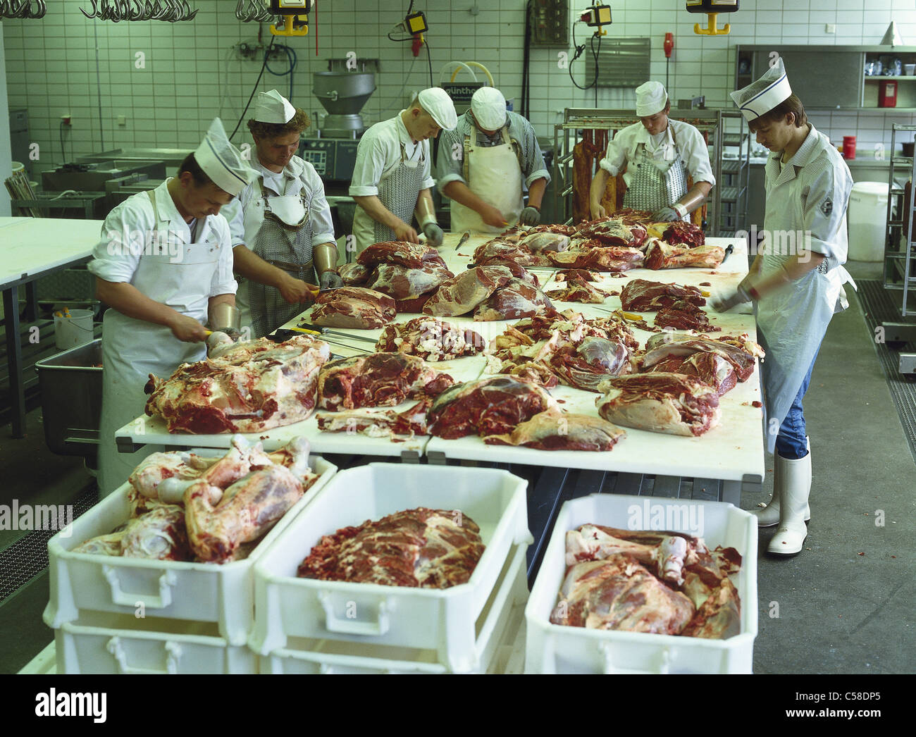 Lehrling fleischer -Fotos und -Bildmaterial in hoher Auflösung – Alamy