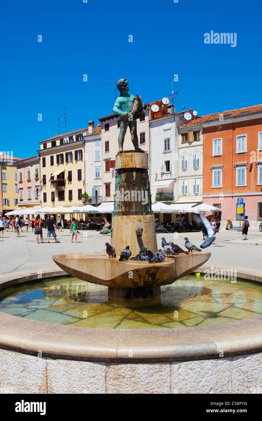 Architektur, Balkan, Gebäude, Zentrum, City, Kroatien, Europa, Brunnen ...