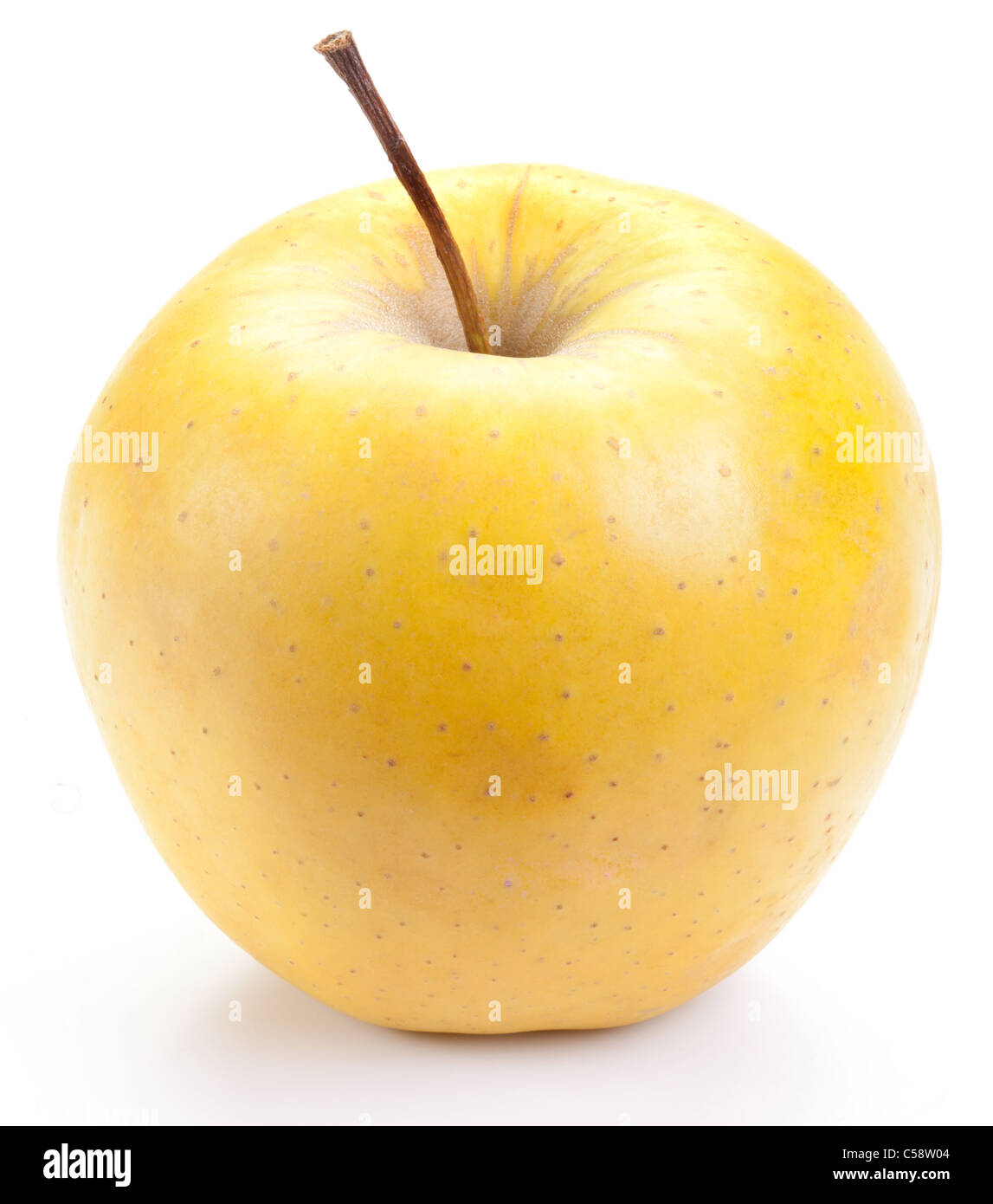 Goldener apfel lecker isoliert auf weiss -Fotos und -Bildmaterial in ...