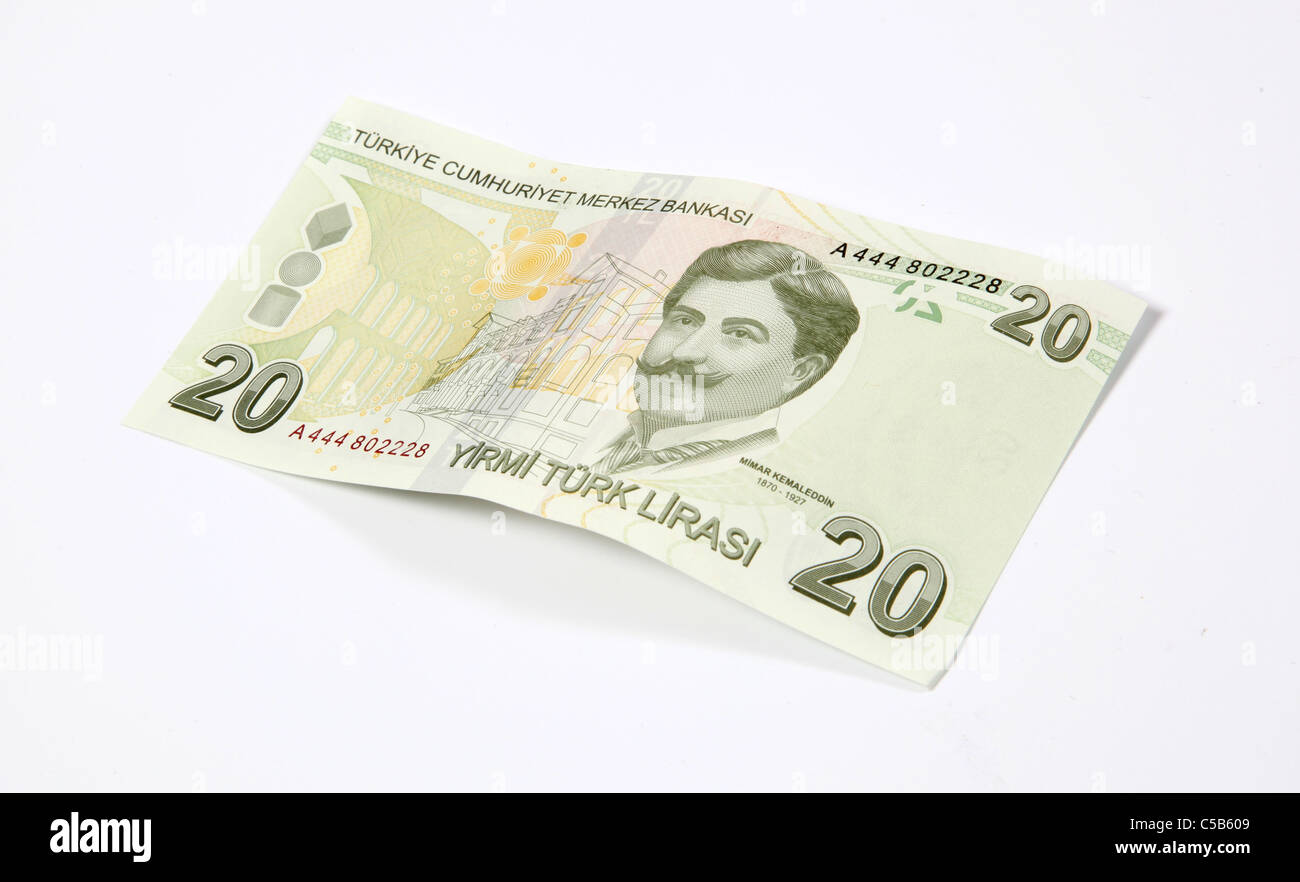 20 türkische Lira Hinweis - Schnitt auf weiß Stockfotografie - Alamy 20 türkische Lira Hinweis - Schnitt auf weiß Stockfotografie - Alamy