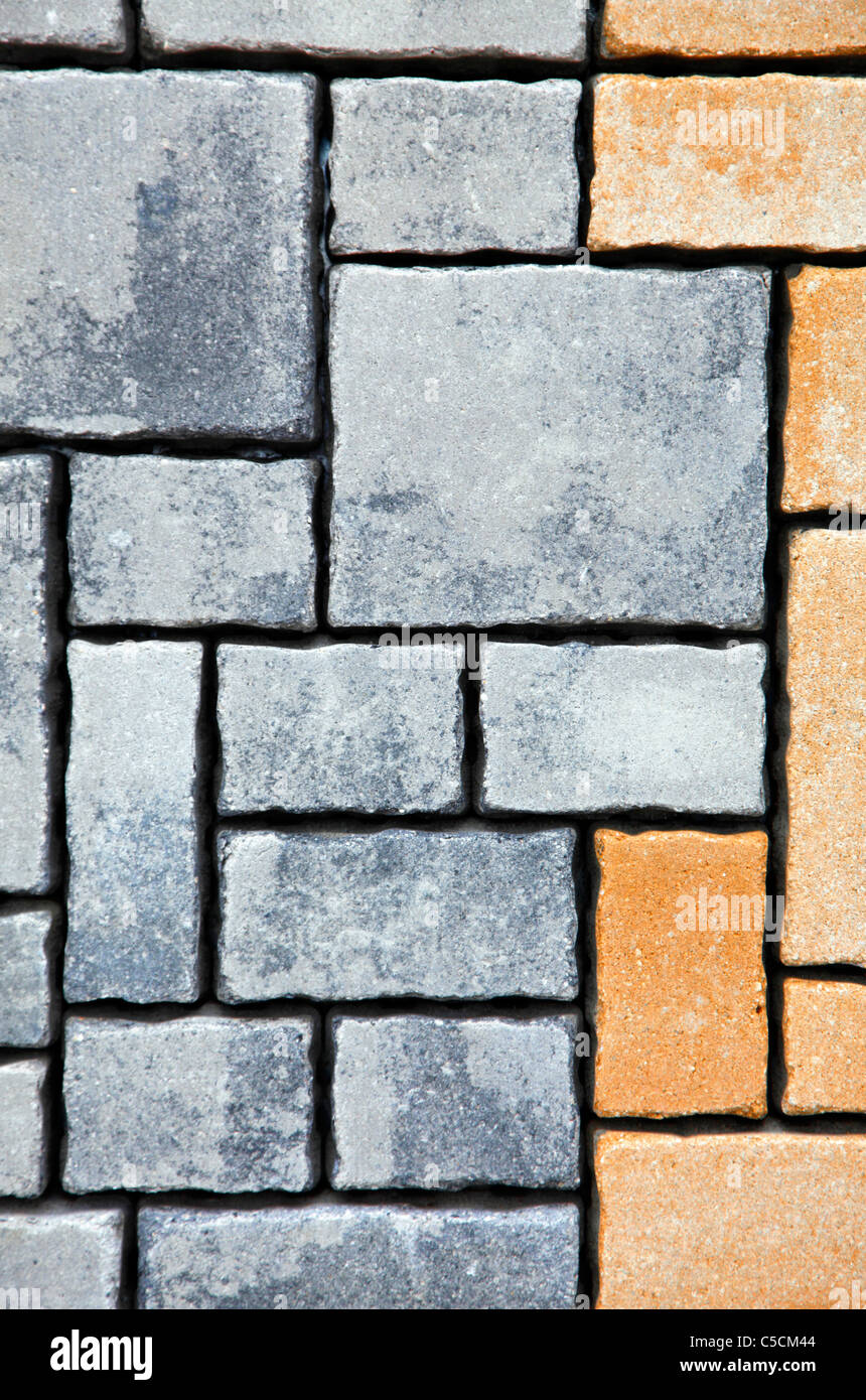 Steinigen Boden, verschiedene Designs, Steinsorten. Bodenbelag ...