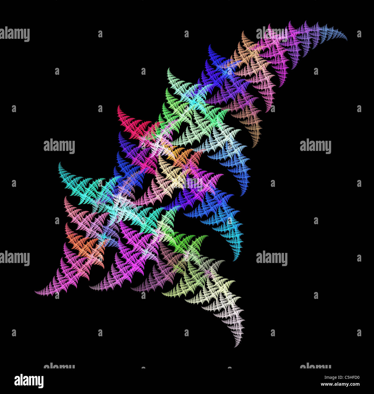 Fraktale Farn, Computer-Grafik Stockfotografie - Alamy