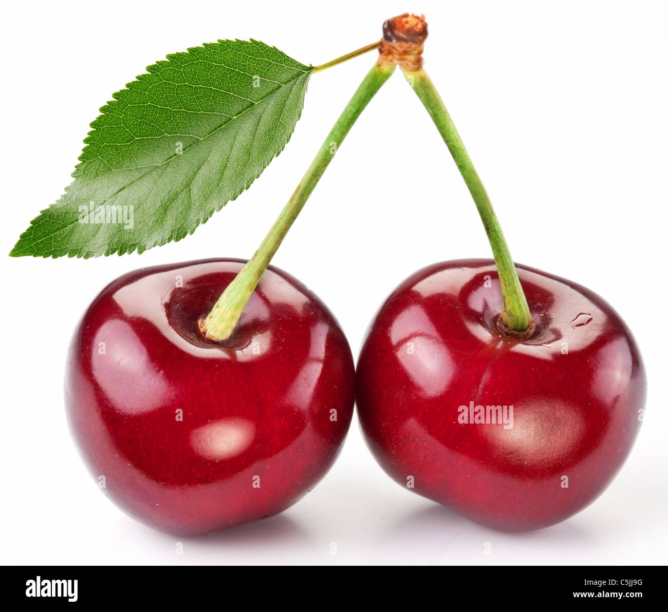 Zwei Rote Kirschen Stockfotos und -bilder Kaufen - Alamy