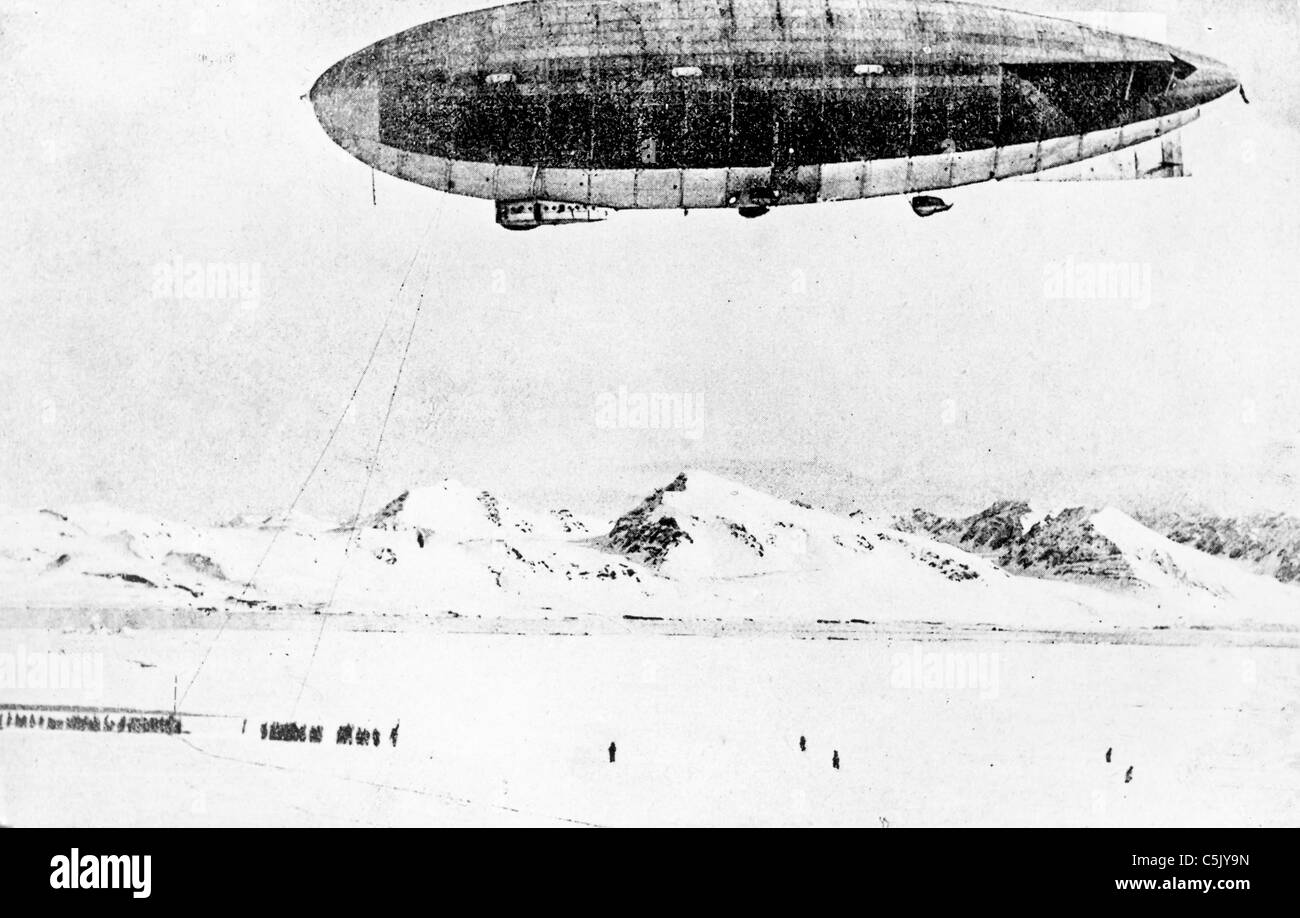 Das Luftschiff Italien Umberto Nobile-Expedition zum Nordpol, 1928 ...